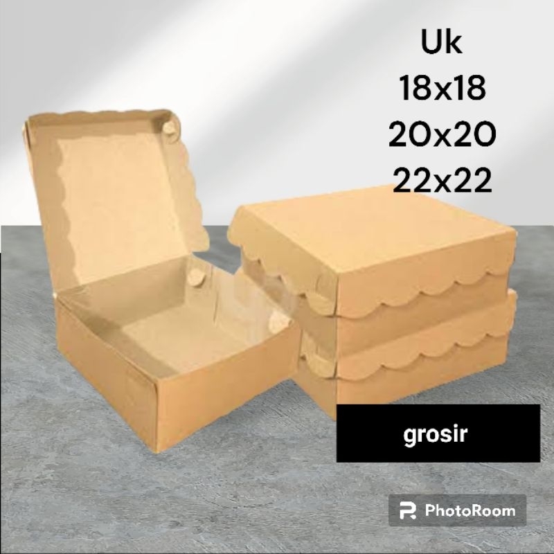 Jual isi 100 kardus nasi kraft dus kue dus snack dus coklat | Shopee ...