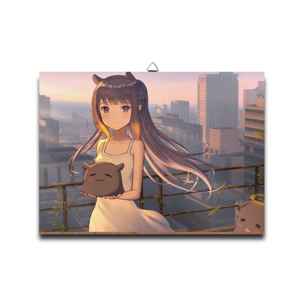 Jual Poster dinding kayu anime vtuber NINOMAE INANIS CASUAL - HOLO EN ...