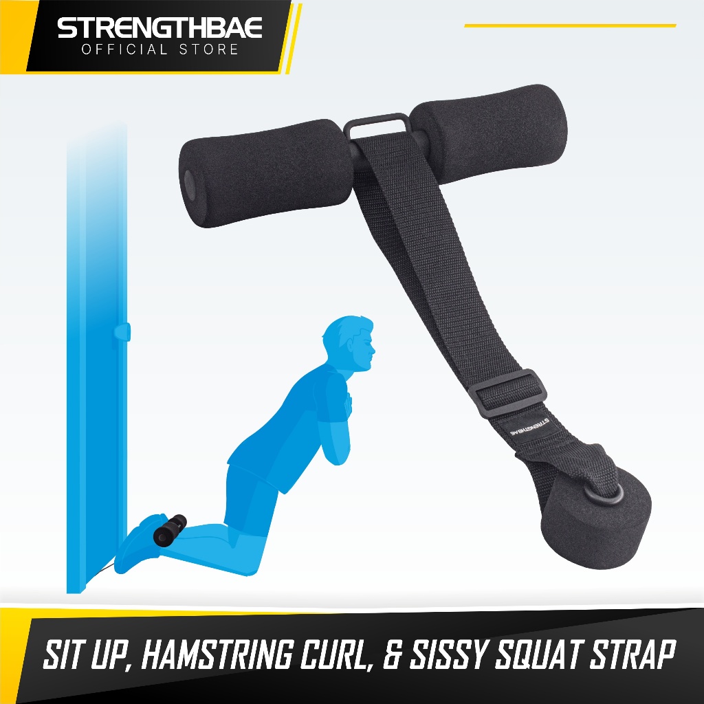 Jual Sit Up & Hamstring Curl & Sissy Squat Strap STRENGTHBAE Nordic Abs ...