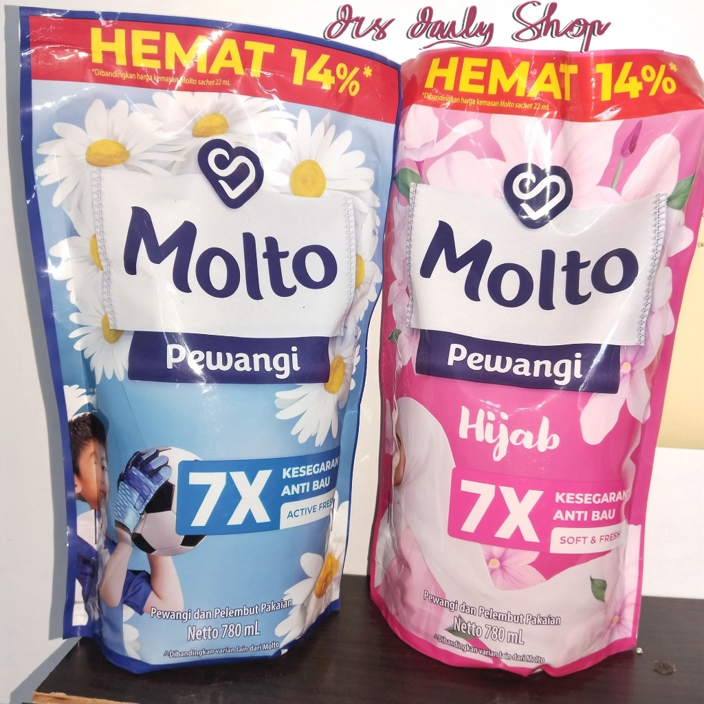 Jual MOLTO PEWANGI ACTIVE FRESH & HIJAB 780ML | Shopee Indonesia