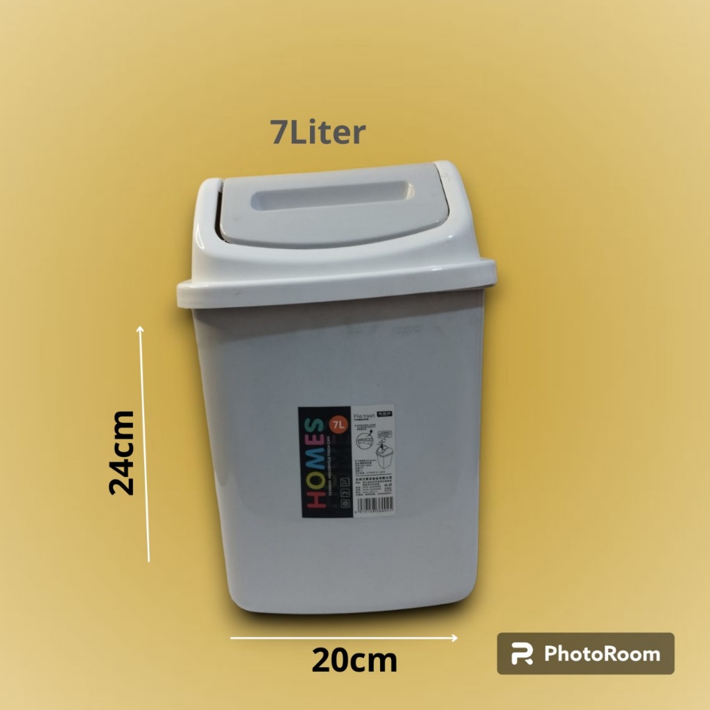 Jual Tempat Sampah Tutup 7 Liter / Kotak Keranjang Sampah / Tong Sampah Plastik | Shopee Indonesia