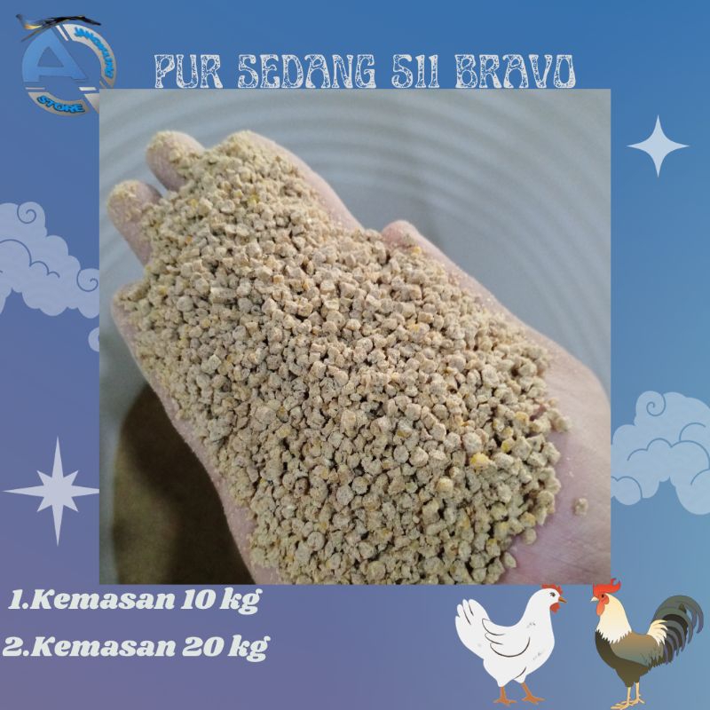 Jual Pur Ayam 511 Bravo Hi-Provite Pakan Makan Ayam Bebek dll 10Kg ...