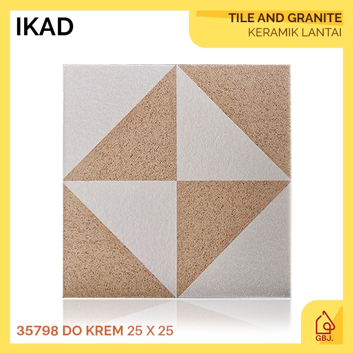 Jual KERAMIK IKAD 25 X 25 CREAM SL37598DO / KERAMIK LANTAI KAMAR MANDI ...