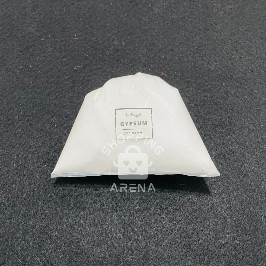 Jual Bubuk Gypsum 200gr Semen Gipsum Warna Putih Serbuk Compund Tepung ...