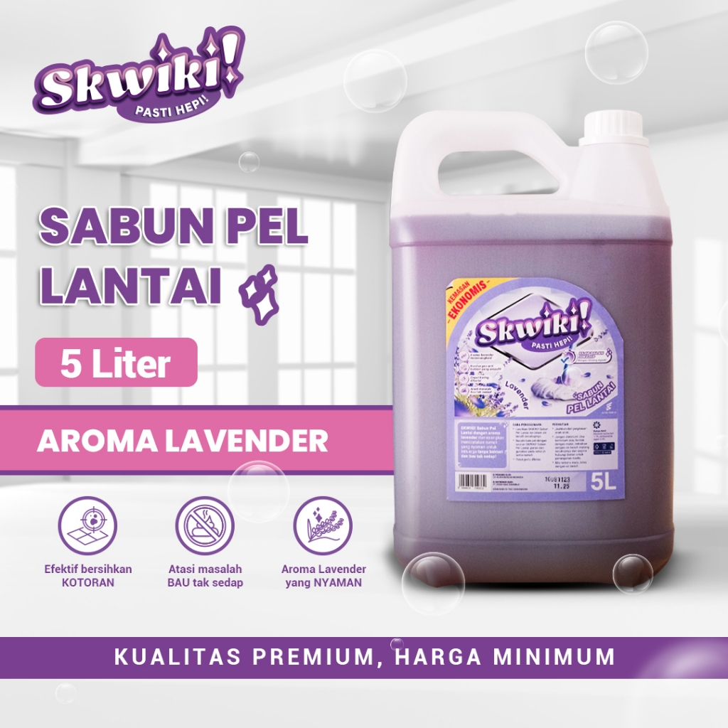 Jual SKWIKI! Sabun Pel Lantai Lavender Jerigen 5L | Shopee Indonesia