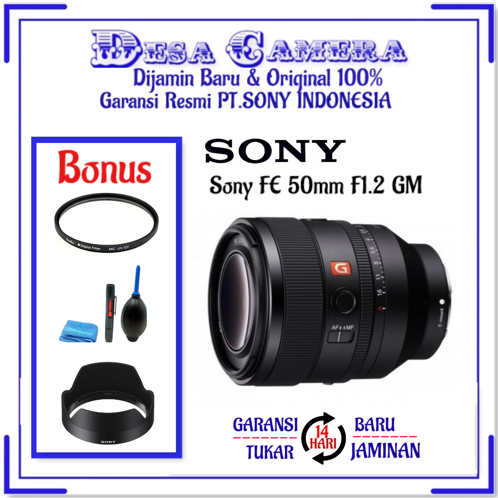 Jual Sony FE 50mm F1.2 GM - Sony Sel 50mm F1.2 GM Resmi | Shopee Indonesia