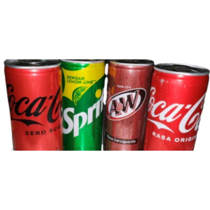 Jual Coca cola,sprite,AW ukuran 250 ML per karton isi 24 pcs | Shopee ...