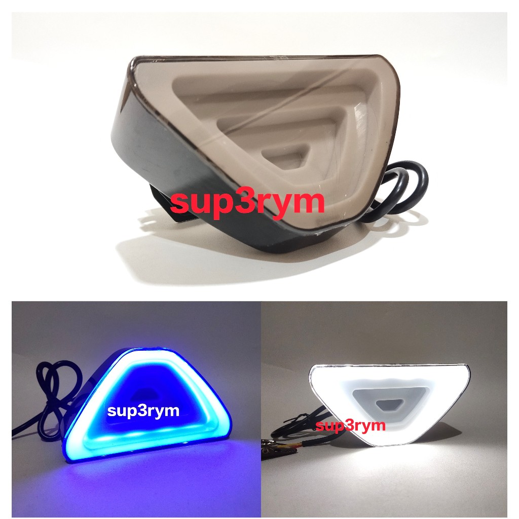 Jual lampu stop rem variasi segi tiga universal x case original 2 mode ...