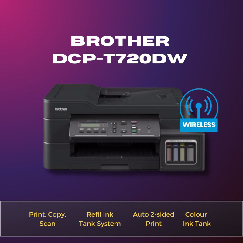 Jual Printer Brother DCP-T720DW Inkjet Wireless Print Multi-function ADF Duplex Printer - NEW ...