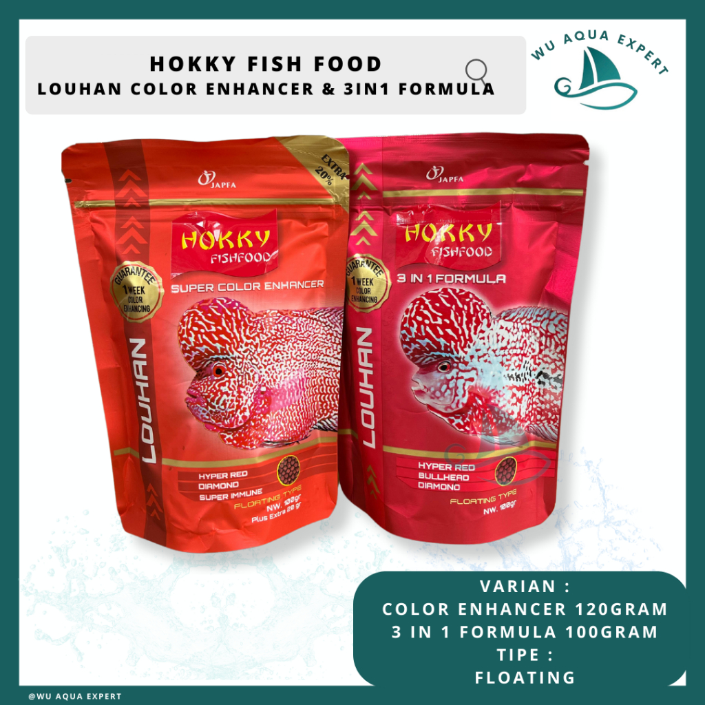 Jual Hokky Louhan Lohan Color Enhancer & Louhan 3 in 1 Hoki Hoky Ikan ...