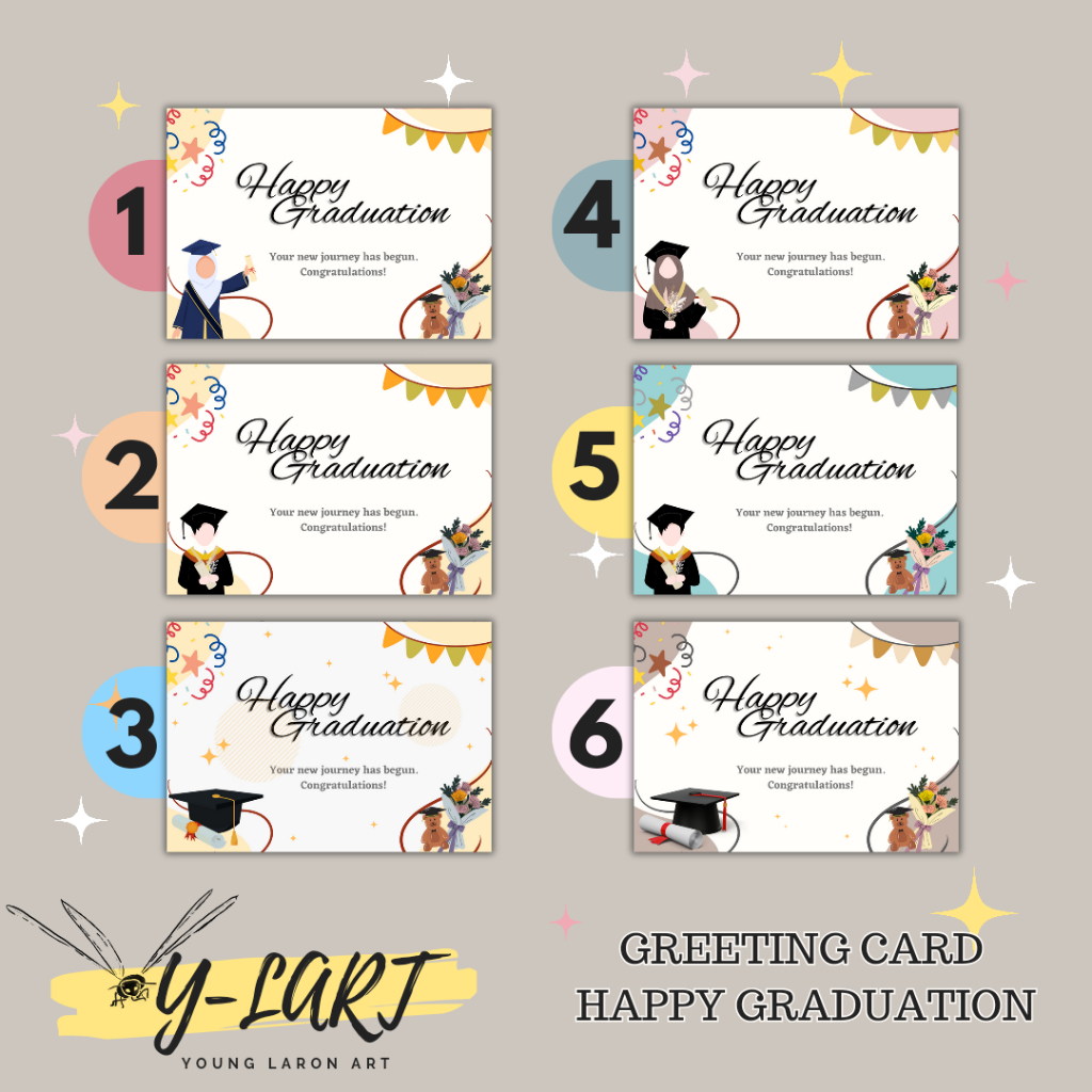 Jual YLart Happy Graduation Card / Kartu Ucapan Happy Graduation ...
