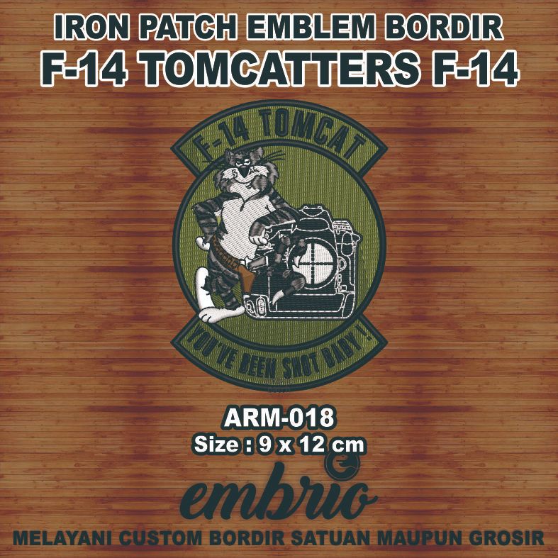 Jual ARM-018 Patch Tomcatters F-14 TOMCAT F 14 YOU'VE BEEN SWOT BABY ...