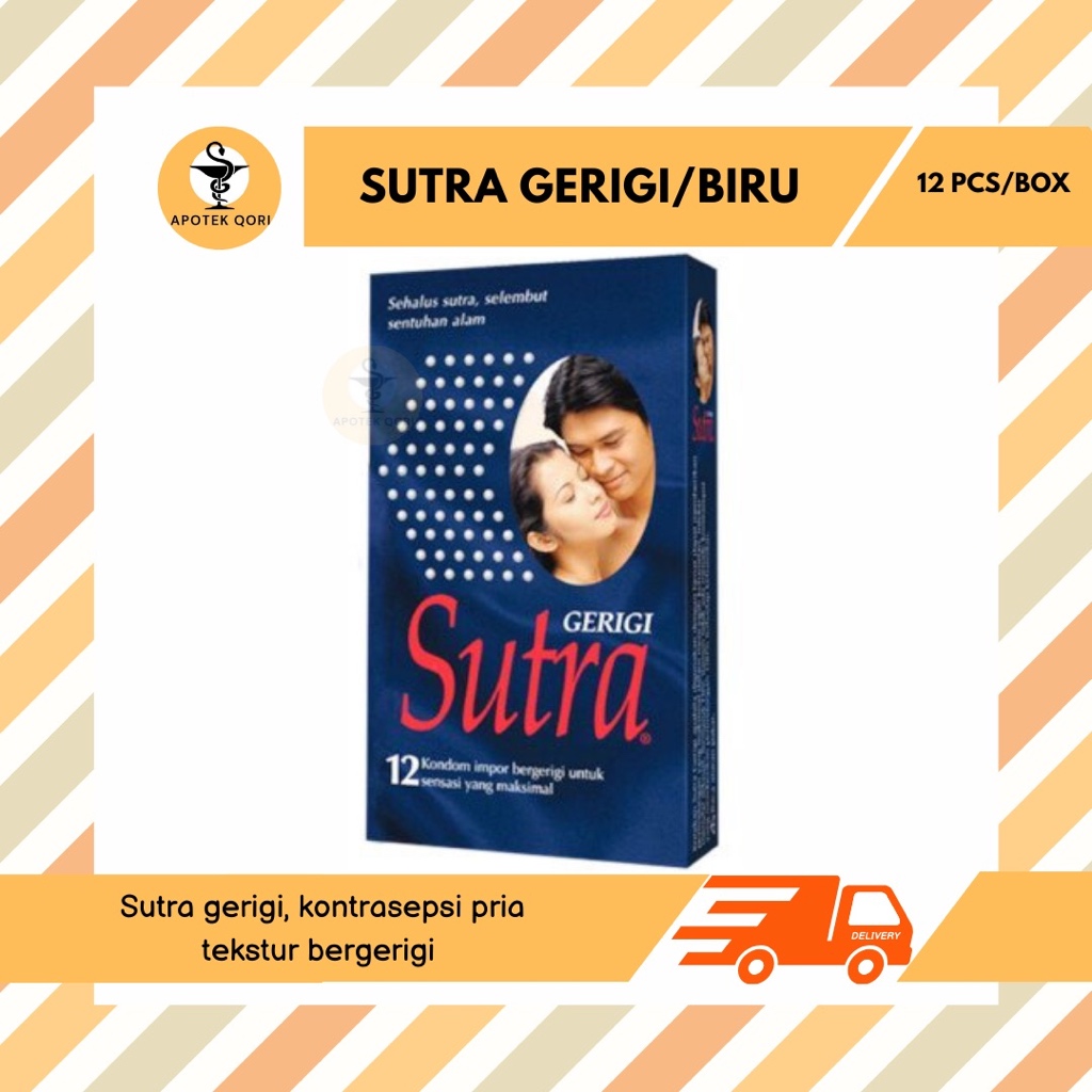 Jual SUTRA GERIGI BOX @ 12 PCS/KONDOM SUTRA BIRU | Shopee Indonesia