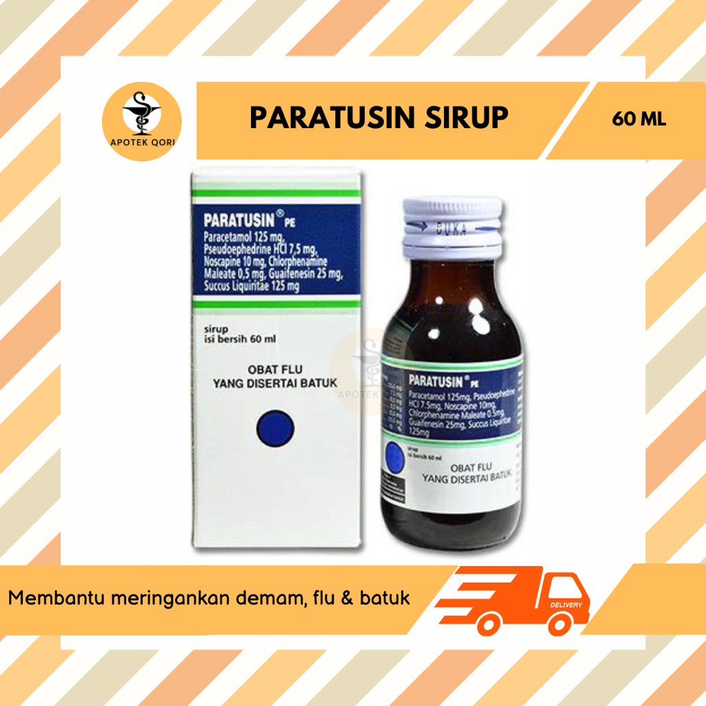Jual PARATUSIN SIRUP 60 ML/DEMAM FLU BATUK | Shopee Indonesia