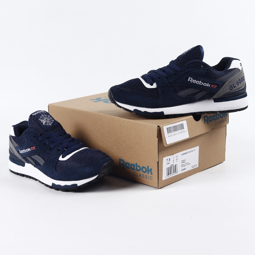 Jual Sepatu Reebok Classics GL 6000 Navy White Biru Dongker Putih ...
