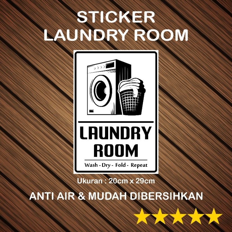 Jual Stiker Laundry Room Tulisan Ruang Laundry Sticker Laundry Room ...