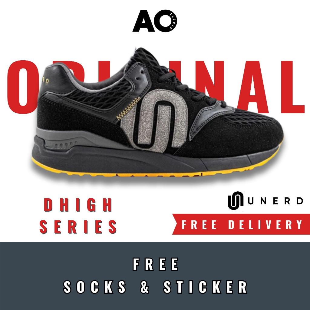 Jual Sepatu Unerd DHIGH Jett Black Sepatu Sneakers Casual Sport Sepatu ...