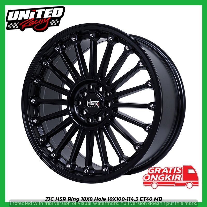 Jual VELG MOBIL ALTIS ACCORD CAMRY BRV HRV R18 HSR JJC BLACK PELAG JARI JARI RING 18 LEBAR 8 ...