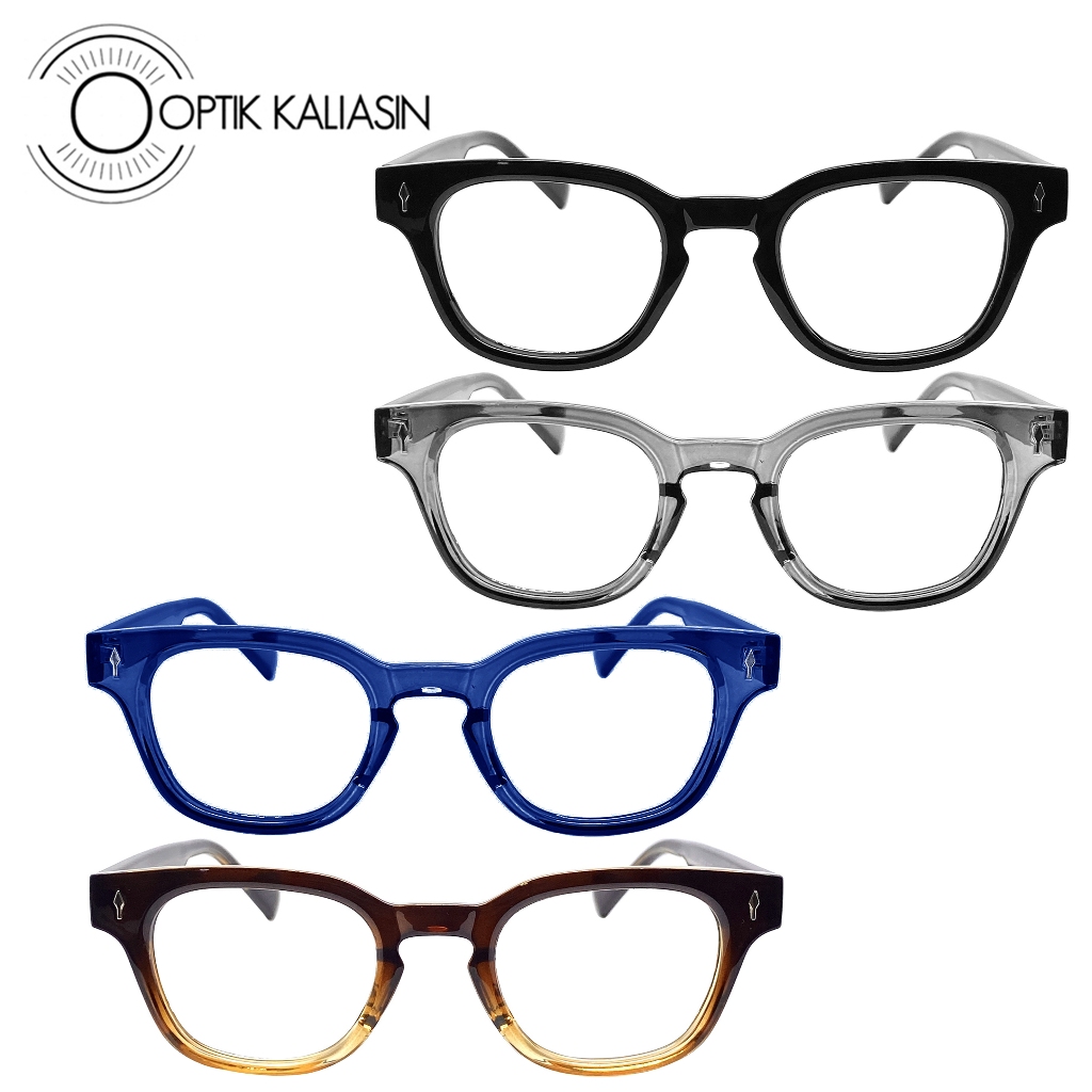 Jual OPTIK KALIASIN - Frame Kacamata vintage tebal bold pria wanita square kotak full frame TR90 ...