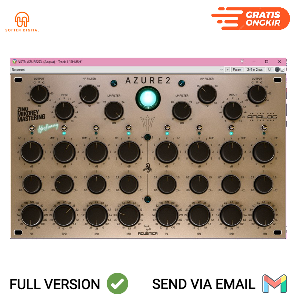 Jual Acustica Audio - Azure 2 VST Plugin realistic emulation of a hand ...