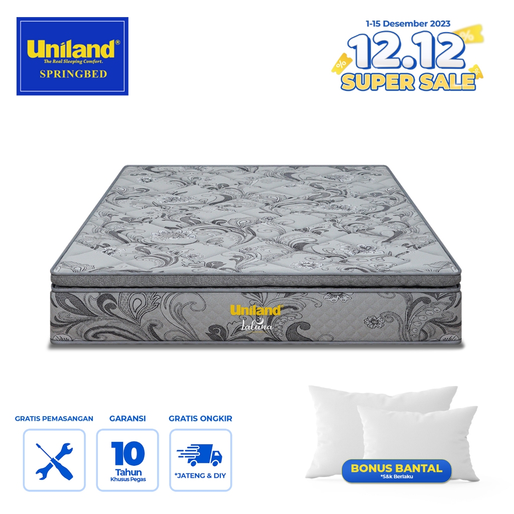 Jual Uniland Springbed Laluna Pillowtop - Hanya Kasur Spring Bed Matras ...
