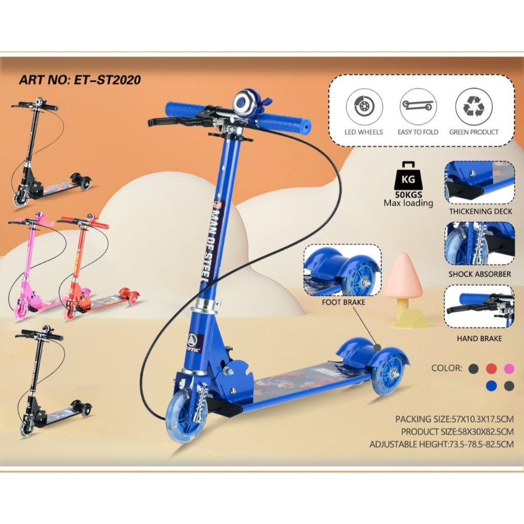 Jual SCOOTER ANAK MURAH EXOTIC ST-2020 WITH HAND BRAKE | Shopee Indonesia