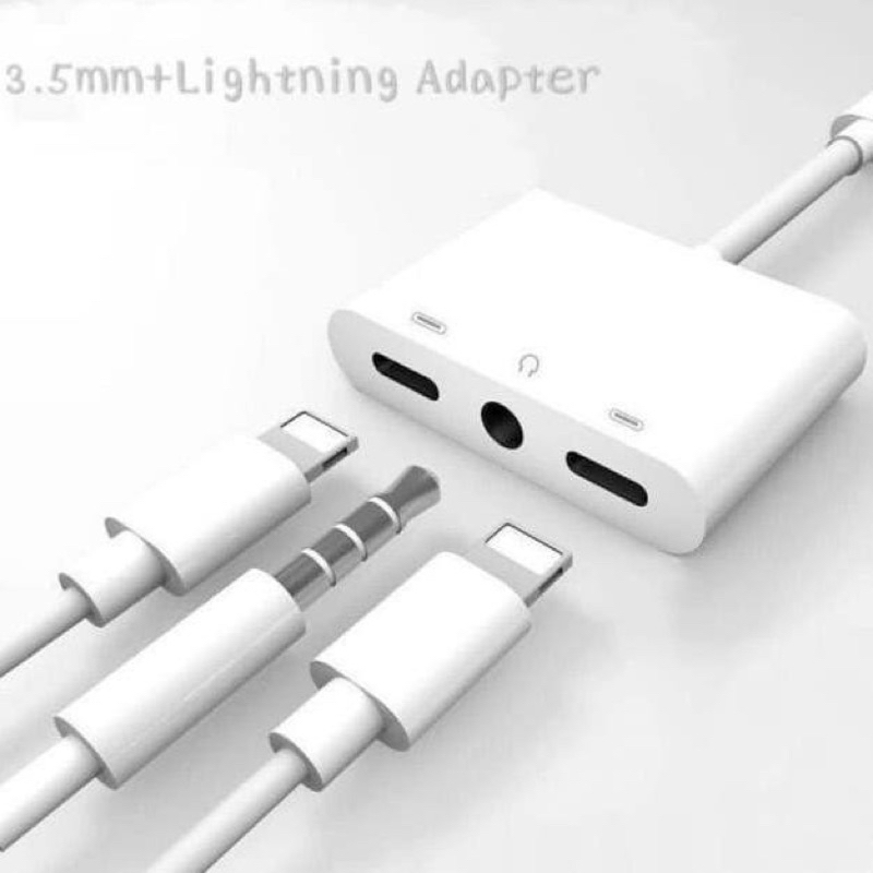 Jual SPLITTER 3n1 converter iphone lightning to lightning charger ...