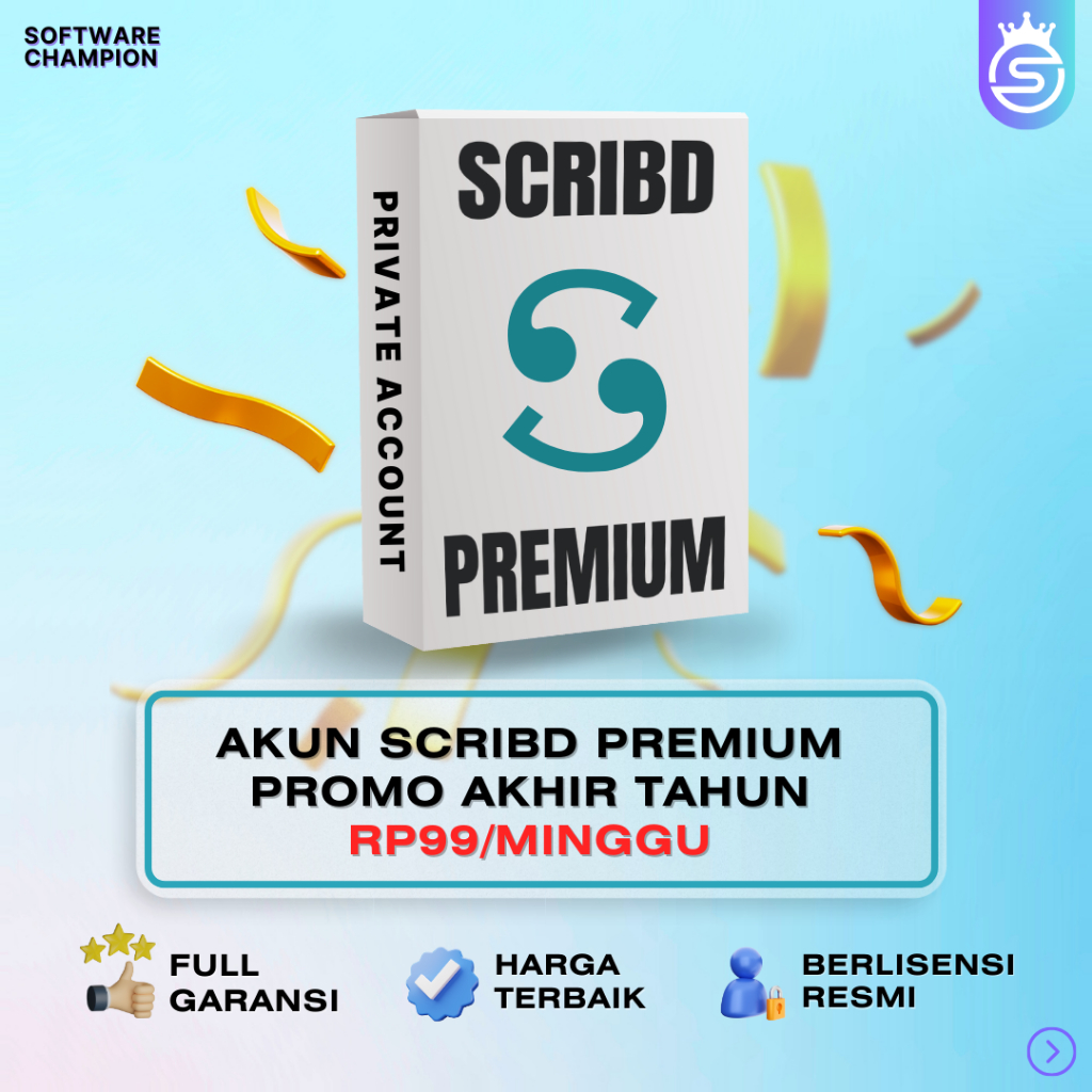 Jual SCRIBD PREMIUM Termurah [Full Garansi] [Unlimited] [Unlocked All Fitur] AKSES VIA WEB ...