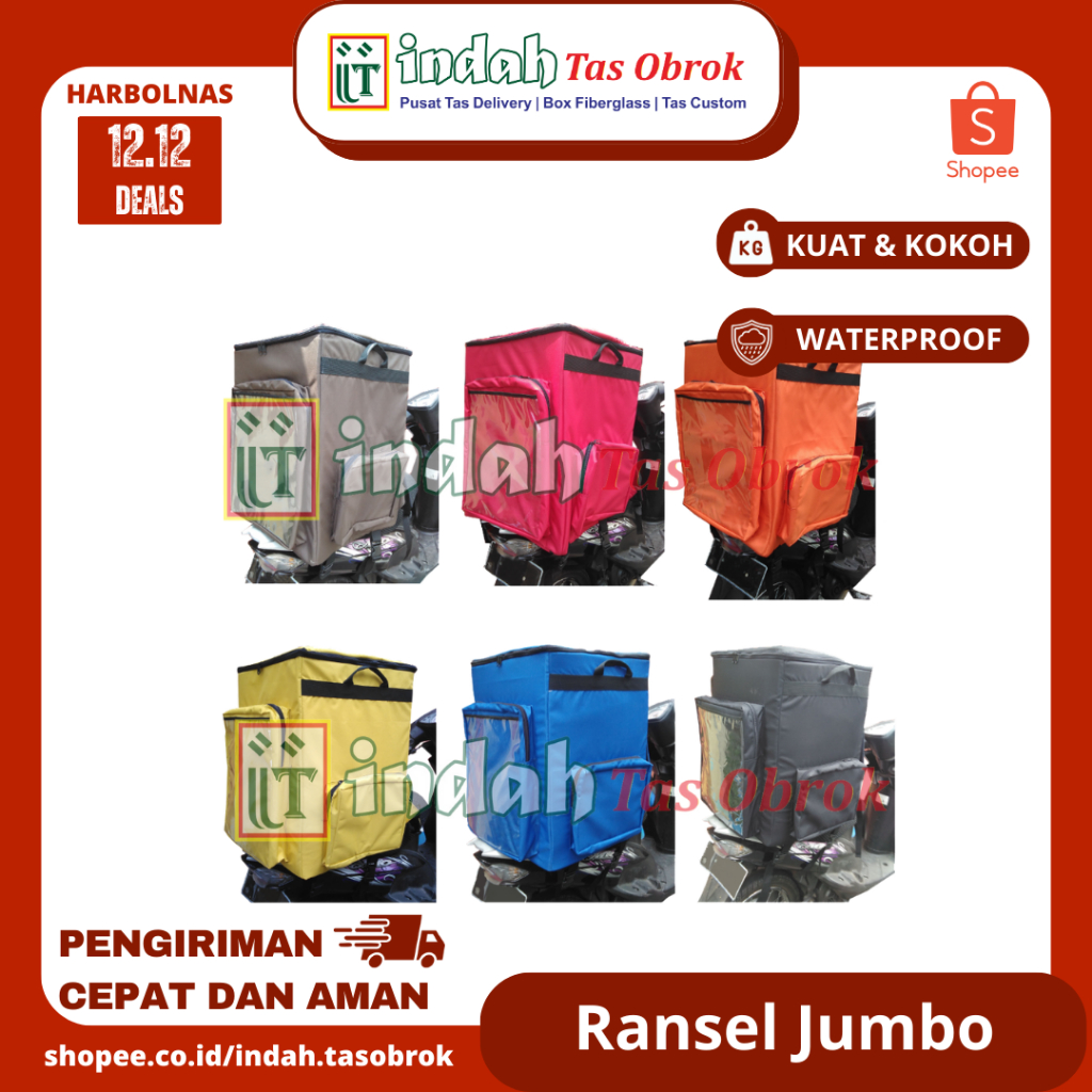 Jual INDAH Tas Obrok - Tas Ransel Jumbo untuk Bawa Paketan Tas Ransel ...