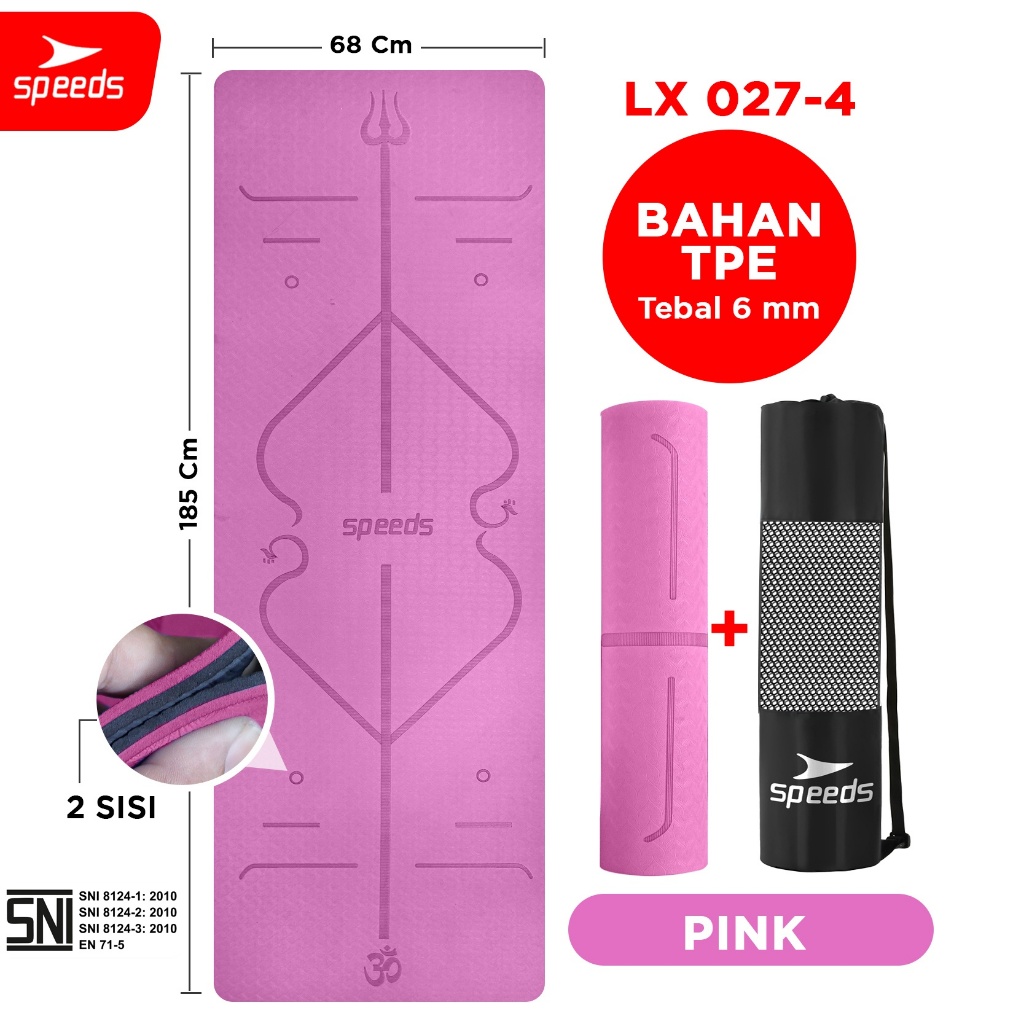 Jual SPEEDS Matras Yoga Tebal 8mm Mat Karpet Matras Olahraga Yoga Mat ...