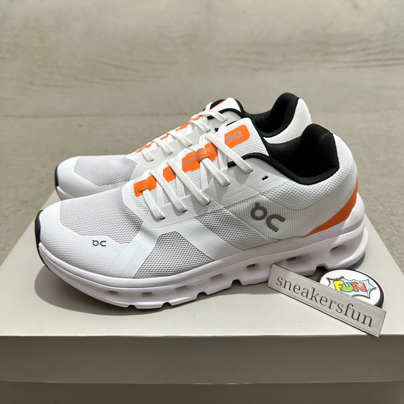 Jual ON CLOUDRUNNER WHITE ORANGE PREMIUM ORIGINAL | Shopee Indonesia