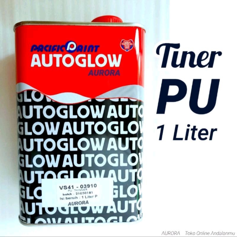 Jual Tiner PU Autoglow 1Liter Thinner Tinner Piu Piyu Autoglo | Shopee Indonesia