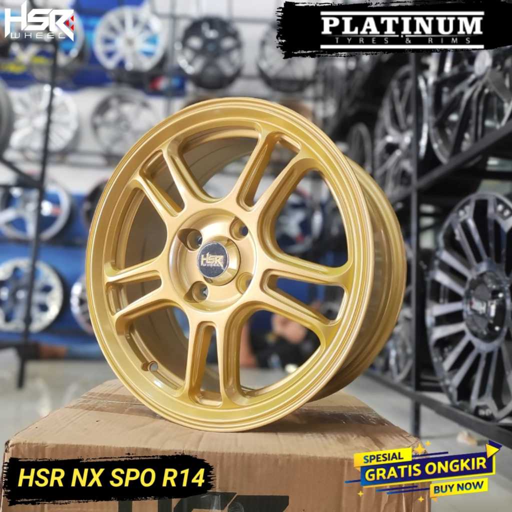 Jual VELG MOBIL HONDA BRIO HSR NX SPO R15 LOBANG 4X100 GOLD | Shopee ...