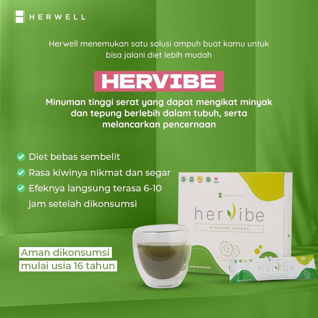 Jual HERSLIM 1 BOX ISI 20 SACHET BY HERWELL BPOM HALAL MEAL REPLACEMENT ...