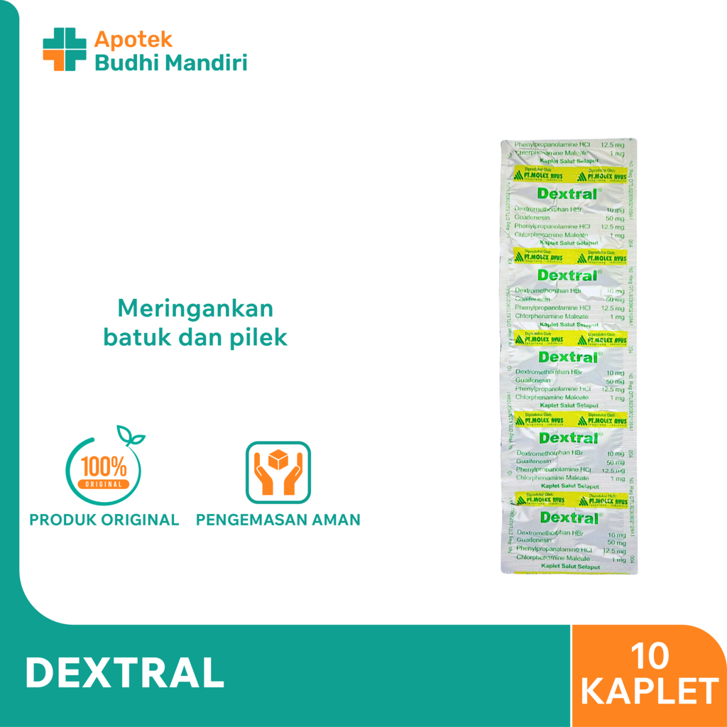 Jual Dextral Kapsul (1 Strip) | Shopee Indonesia