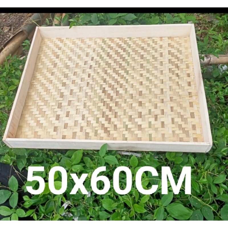 Jual tampah bambu persegi panjang/tampah kotak/nampan bambu | Shopee ...