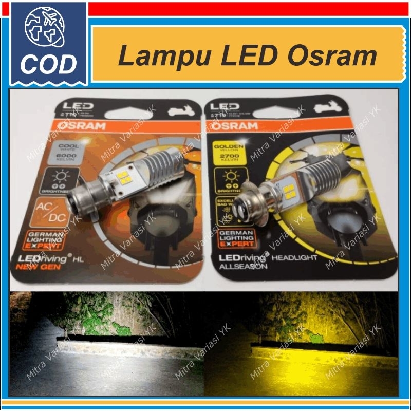 Jual LAMPU LED PUTIH KUNING UTAMA MOTOR BEBEK MATIC H6 OSRAM T19 : SUPRA KHARISMA JUPITER VARIO ...