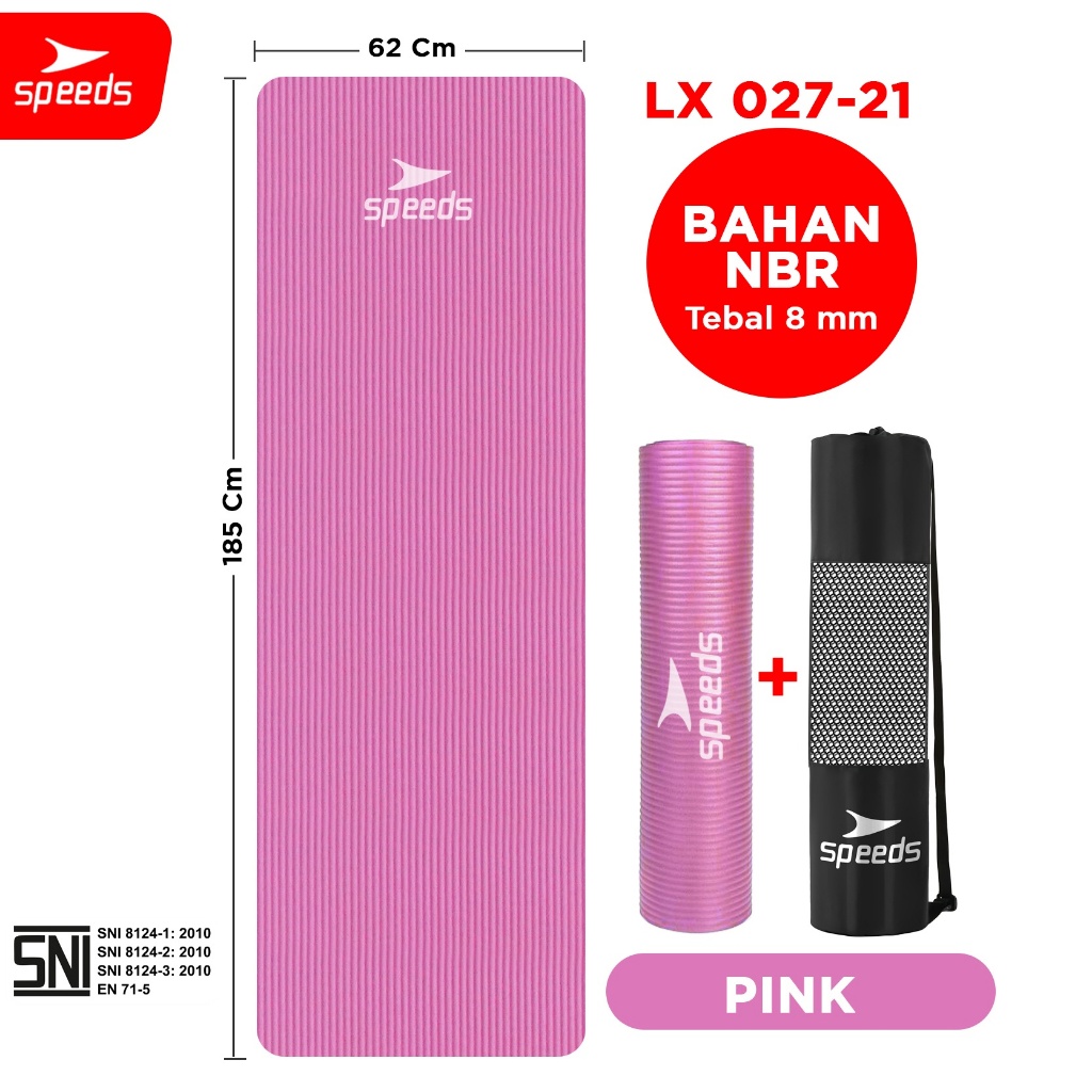 Jual SPEEDS Matras Yoga Mat NBR 10 mm Alas Karpet Senam Lantai Cardio ...