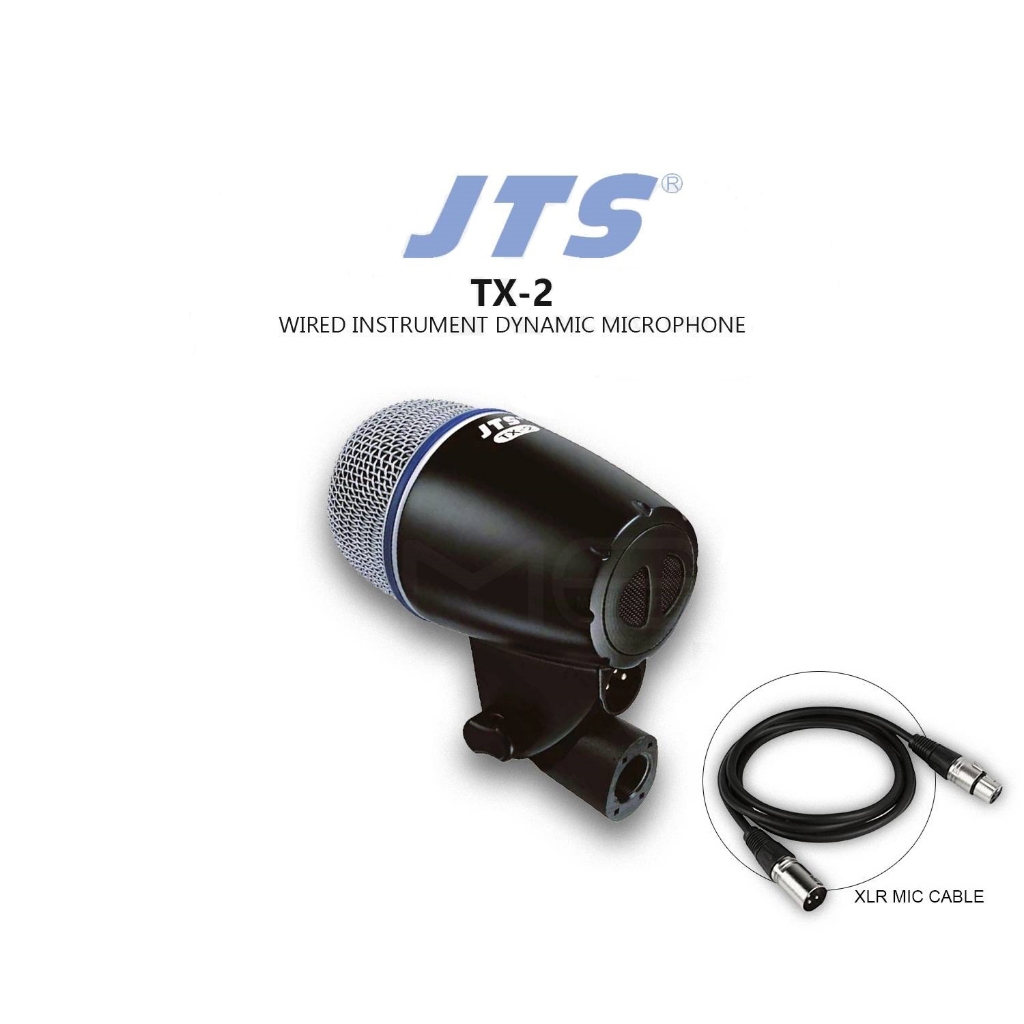Jual Mic Drum JTS TX2 Microphone Bass Drum BONUS Kabel Canon XLR TX 2 ...