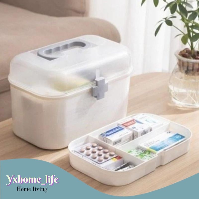 Jual Mini Apotek Kotak Obat P3K Tempat Obat Obatan/ Kotak Obat Travel 2 ...