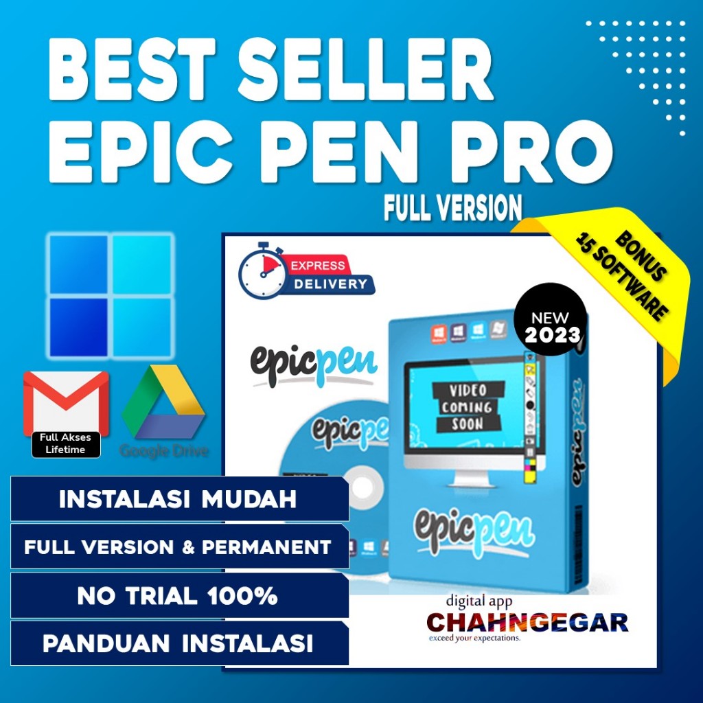 Jual Epic Pen Pro 2023 Full Lifetime Software Anotasi Tools menggambar, menulis, dan menandai ...
