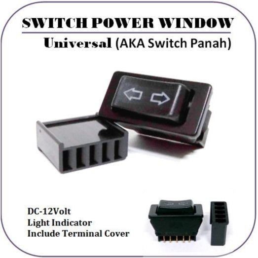 Jual Switch Power Window Universal / Saklar Power Window Panah ...