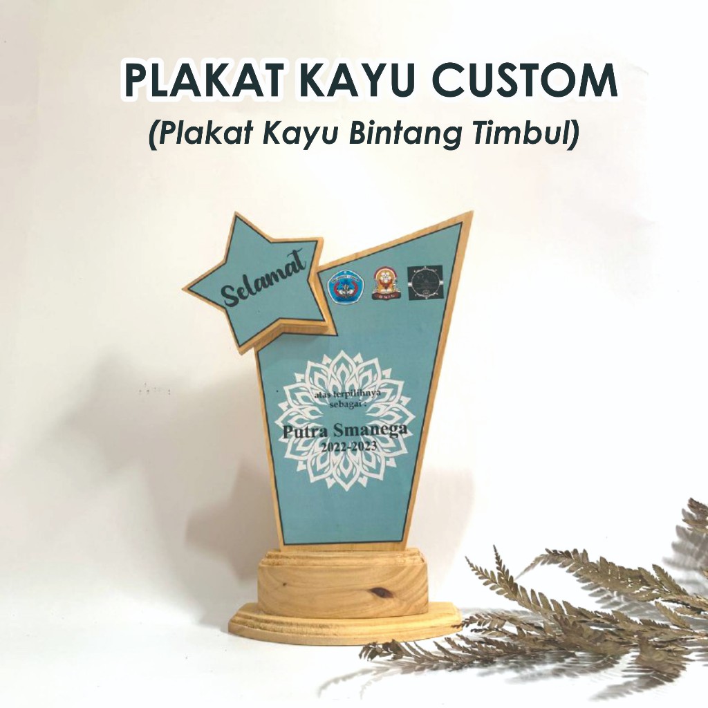 Jual PLAKAT KAYU CUSTOM/VANDEL KAYU FREE DESAIN/PLAKAT KAYU BINTANG ...