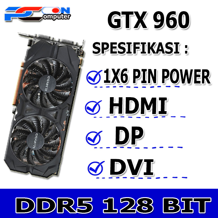 Jual VGA NVIDIA Geforce MSI GTX 960 Gaming | Shopee Indonesia
