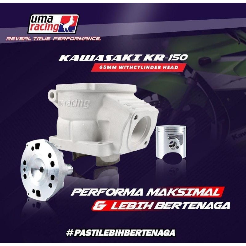 Jual [READY & ORIGINAL100%] Blok Seher Cylinder Head Assy Ninja R RR KRR 150 Ceramic 65mm ...