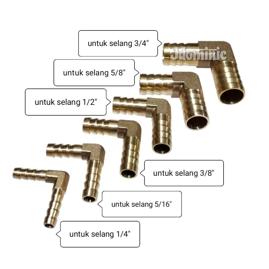 Jual elbow sambungan L elbou selang gas LPG elpiji elpigi setim stim ...