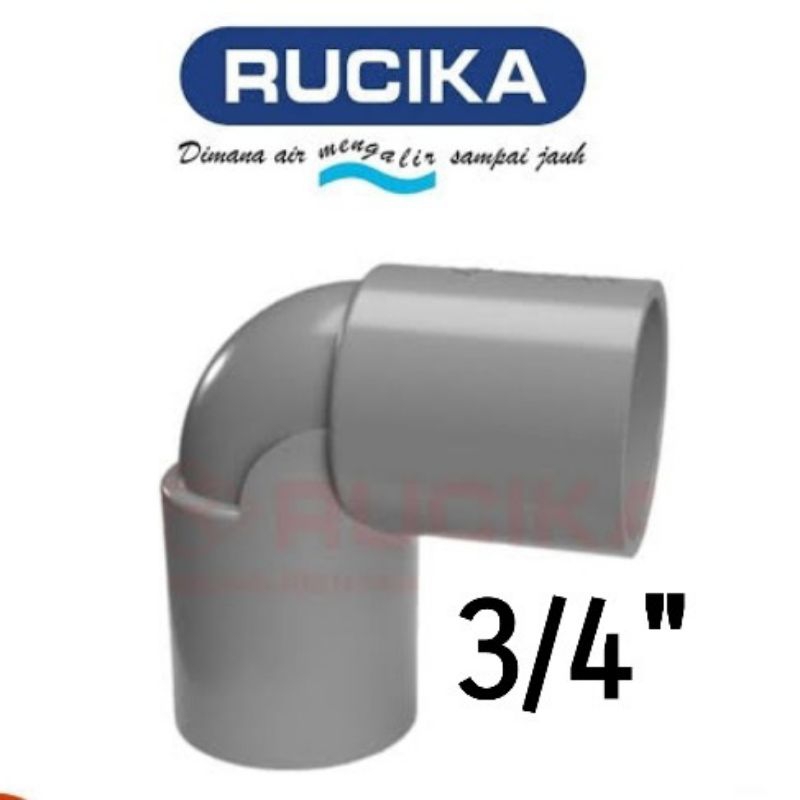 Jual KNEE AW RUCIKA/ ELBOW AW 3/4 RUCIKA 1" RUCIKA | Shopee Indonesia