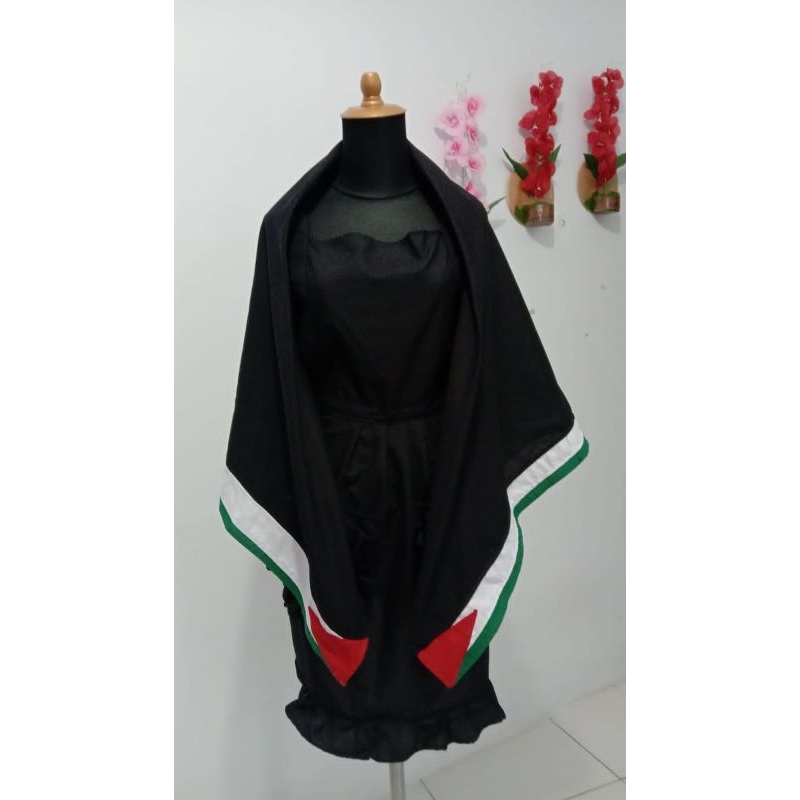 Jual Kerudung segi 4 motif palestine hijab palestina jilbab palestin ...