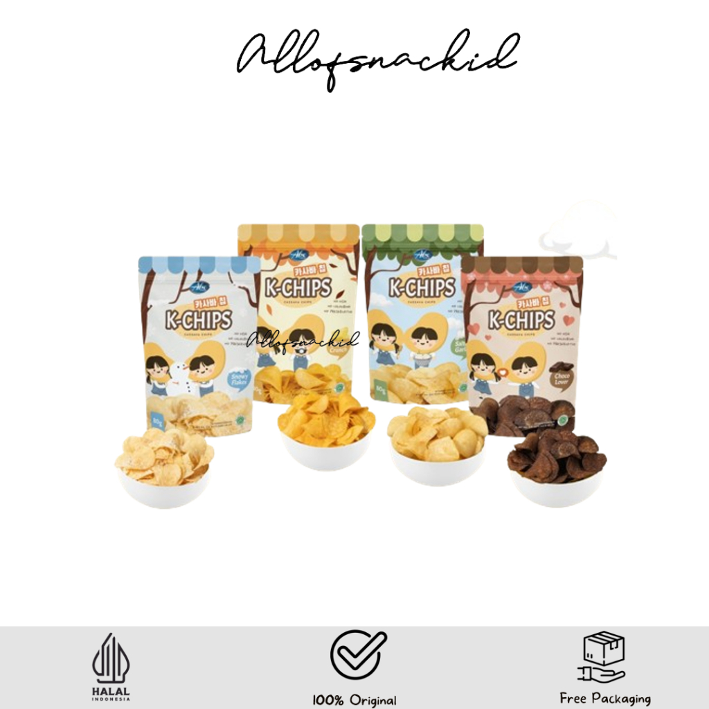 Jual Abe Food - K-Chips / Cassava Chips - Keripik Singkong - Cemillan Anak - 80gr | Shopee Indonesia