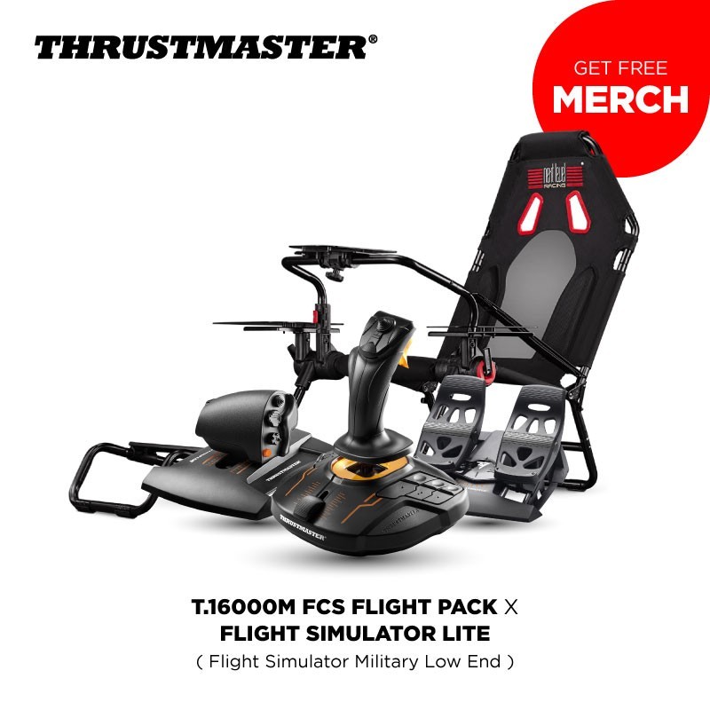 Jual Thrustmaster Bundling Flight Simulator Military Combat Low End ...